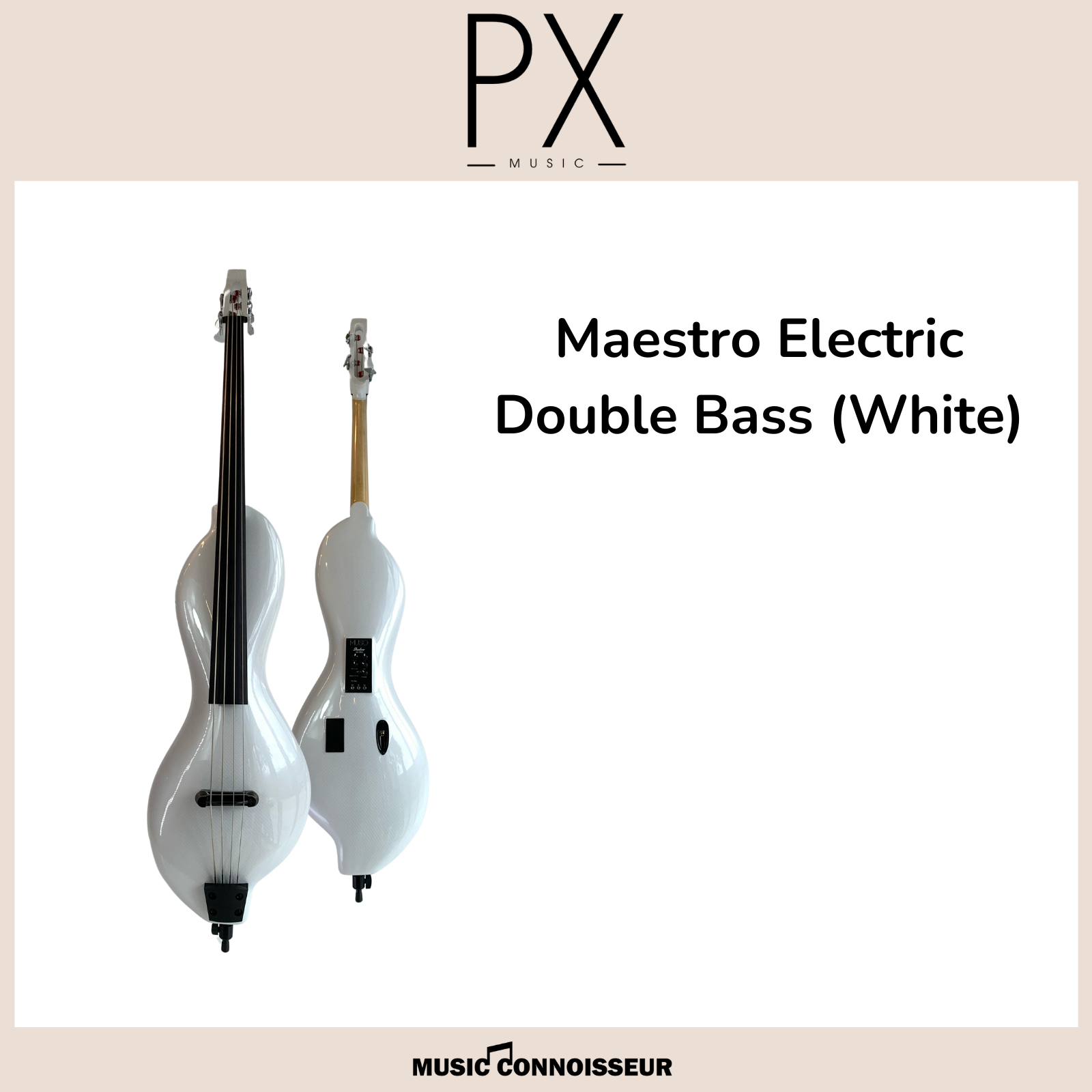 PX Maestro Electric Double Bass (White) – PX Music