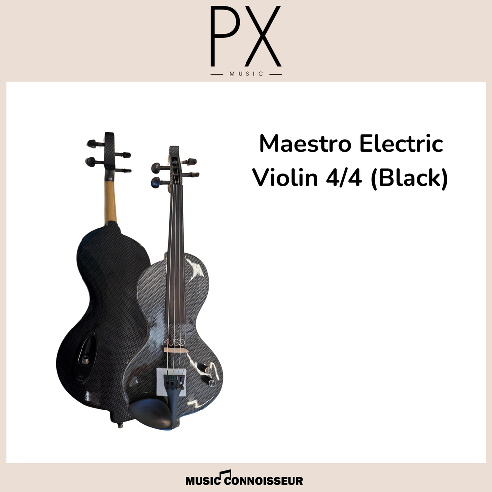 PX Maestro 4/4 Electric Violin (Black) – PX Music