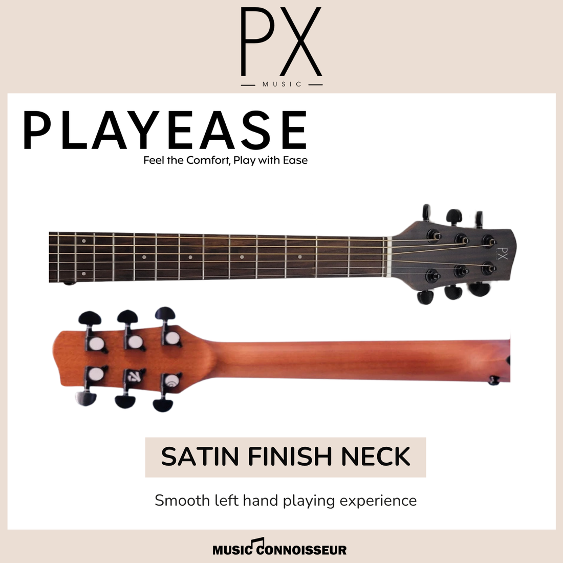 PX Virtuoso 40" Acoustic Guitar w/ Pickup (Sunburst) – PX Music